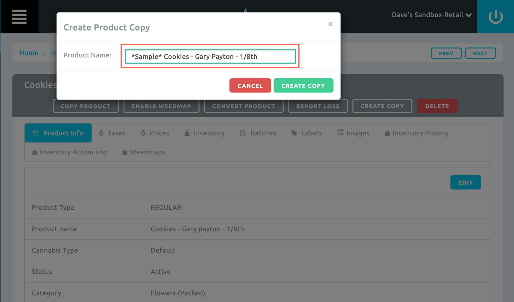 Retail | How to Create Sample Products
